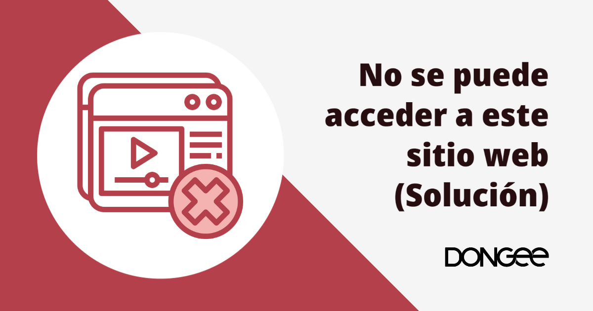 No se puede acceder a este sitio web (Solución) No se puede acceder a este sitio web (Solución)
